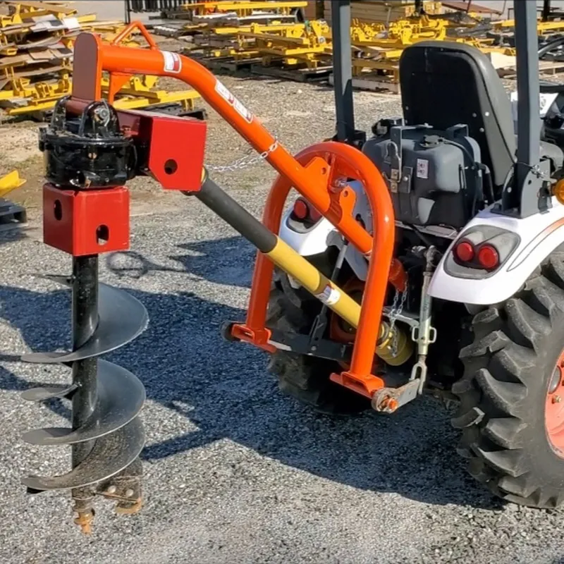China 12 Inch Compact Post Hole Auger for Tractor 3 Point Post Hole ...