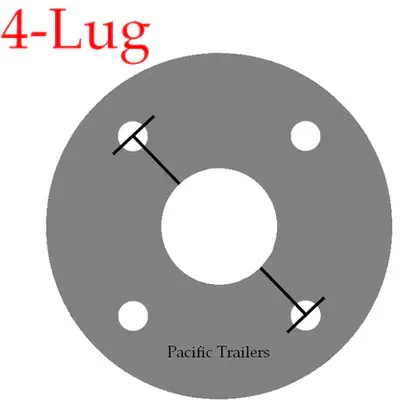 China Trailer Parts 5 Lug Trailer Half Axle Hub With Spindle ...