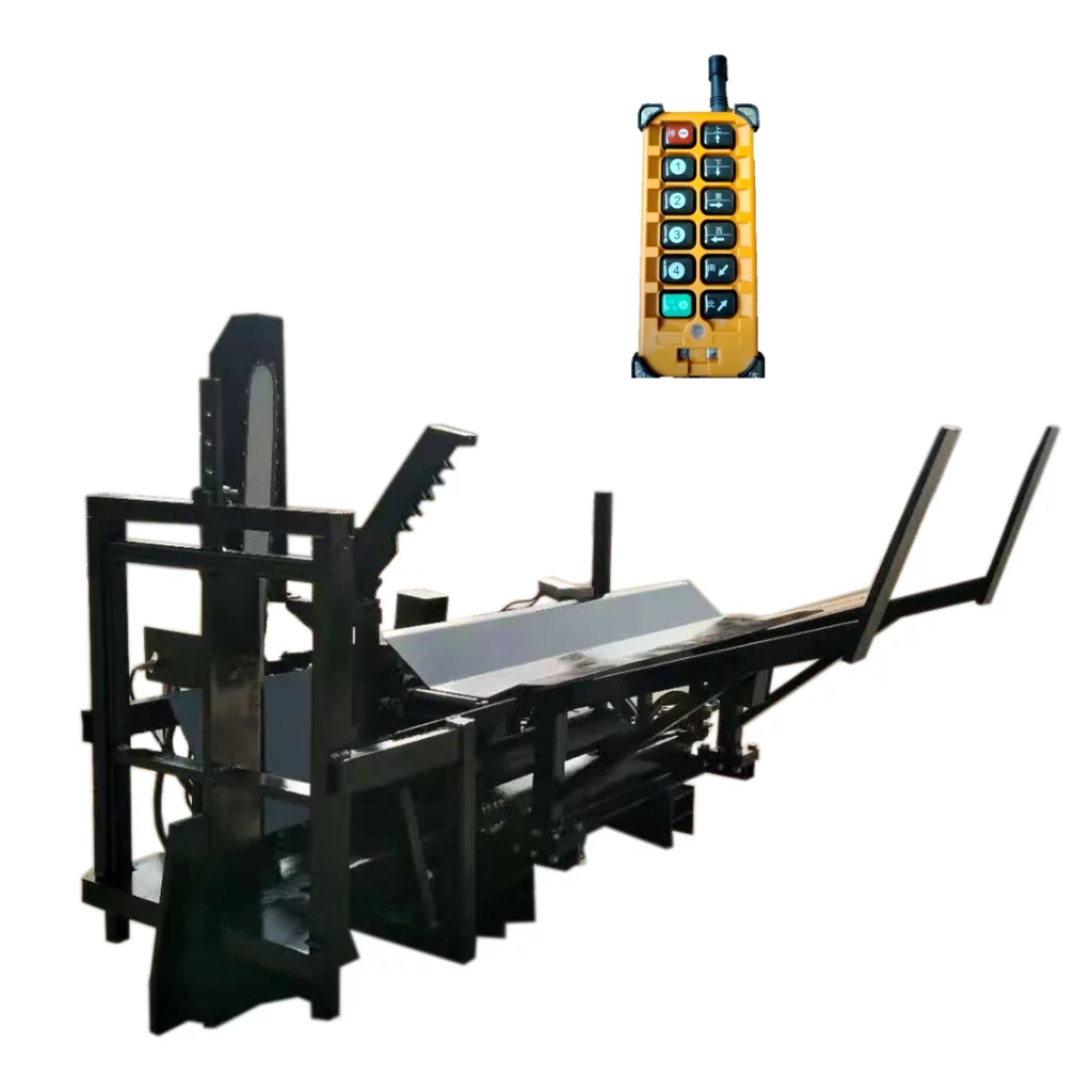 China 450mm Firewood Processor 30t Skid Steer Wood Cutting Machine Log ...